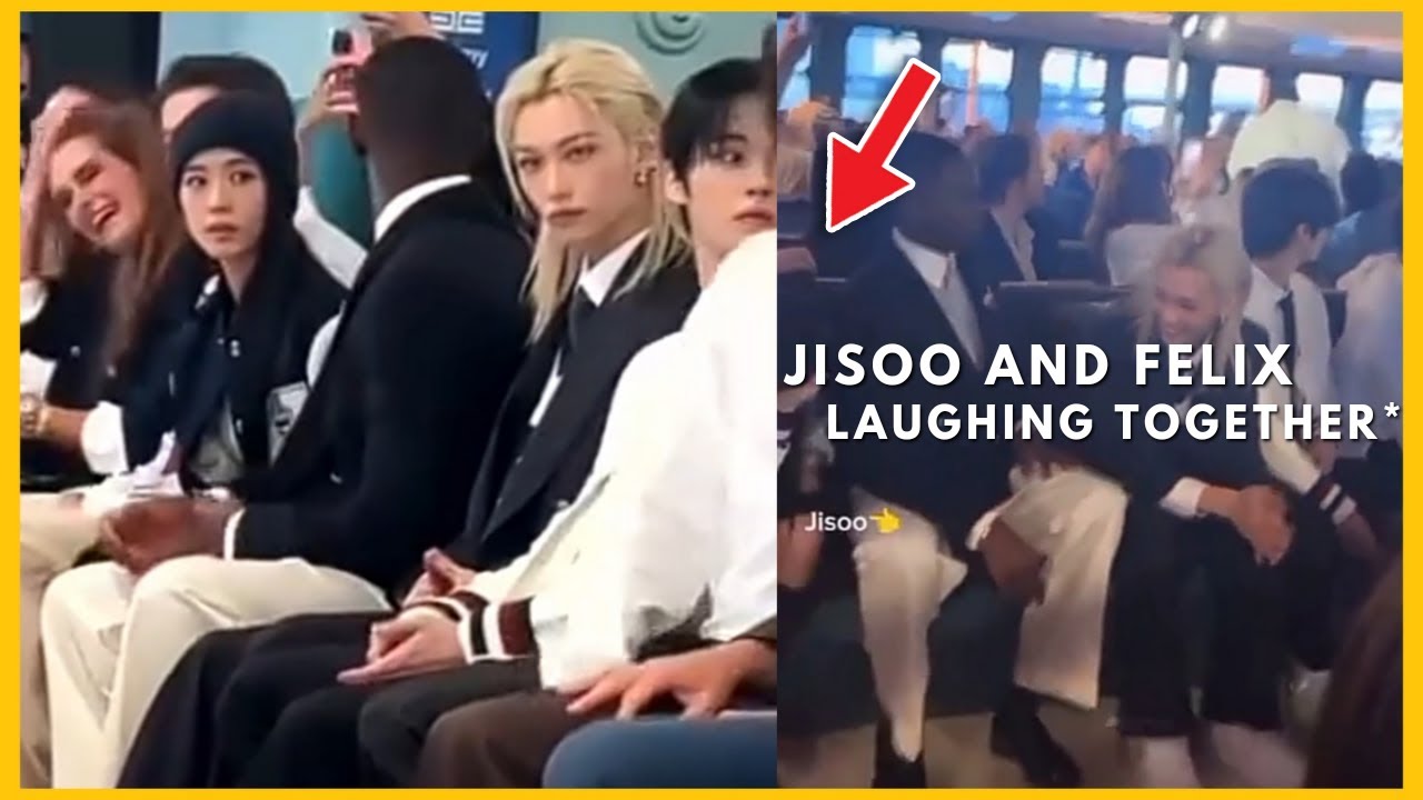 Video captured Stray kids Felix and Jisoo heartwarming interaction ...