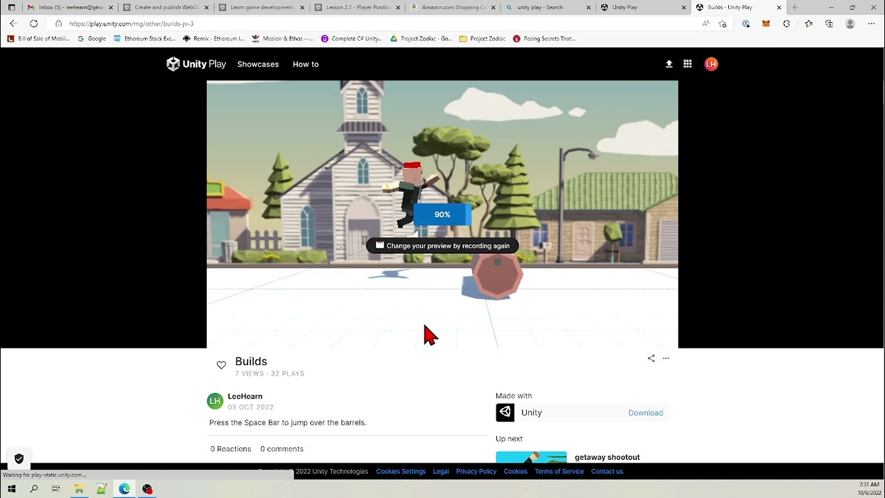 Unity 3D - Unit 3 - Prototype 3 - YouTube