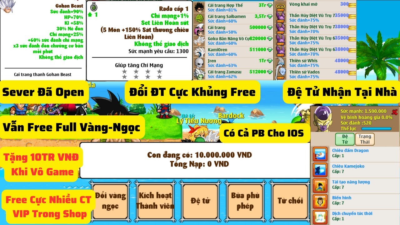 Nro Lậu Đã Open Vẫn Free Vàng Ngọc-Tặng 10TR VNĐ Đổi Đệ VIP-CT-PET Cực ...