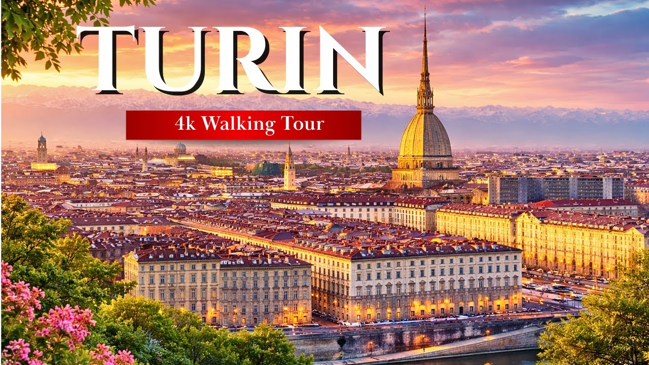 Turin 🇮🇹 Walking Tour 4K60 With Subtitles - YouTube