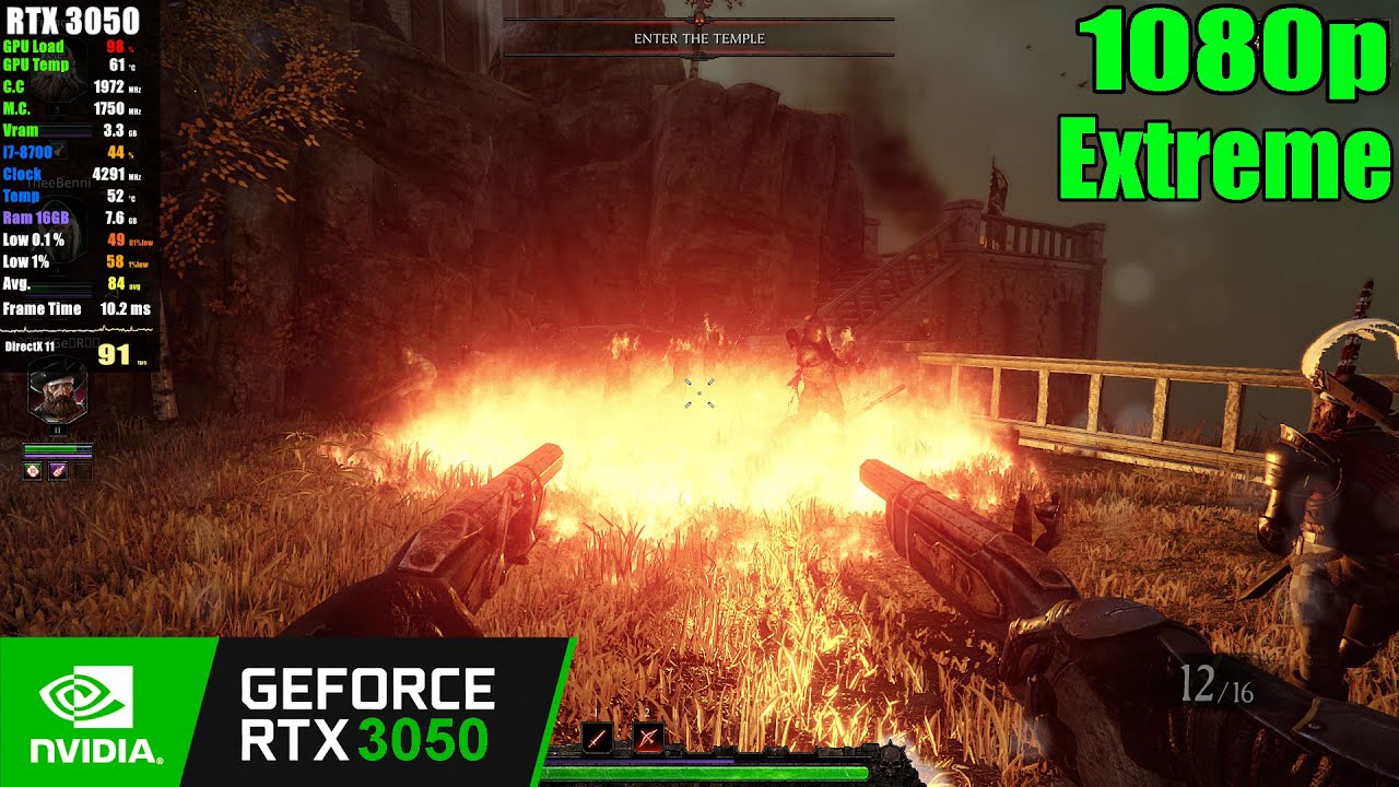 RTX 3050 | Warhammer: Vermintide 2 - 1080 Extreme Graphics - YouTube
