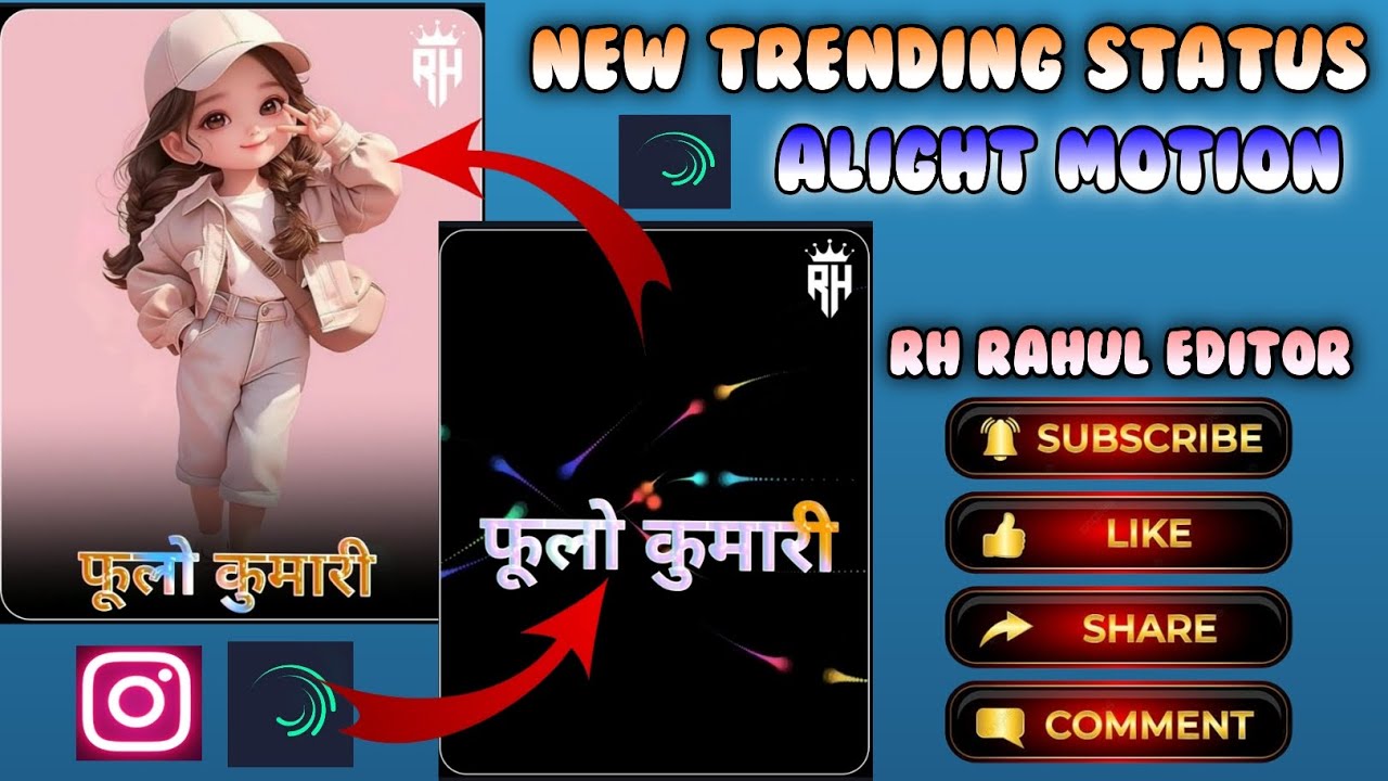 💖NEW TRENDING STATUS EDITING// Alight MOTION EDITING 2025 //RH RAHUL EDITOR #alightmotion # ...
