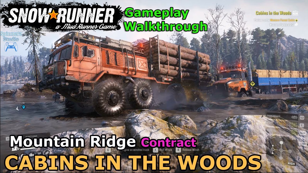 SnowRunner - Cabins in the Woods | Mountain Ridge Contract, Scandinavia ...