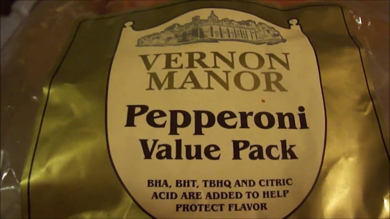 Vernon Manor pepperoni value pack - YouTube