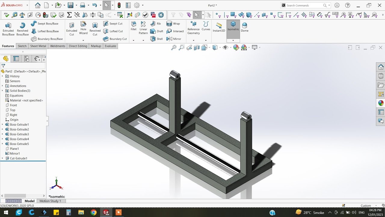 ☑️How to make Stand in Solidworks tutorial for beginners - YouTube
