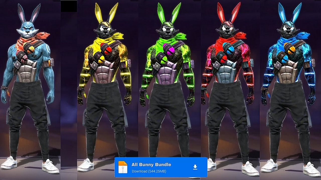 ff All Bunny Bundle free fire Glitch 6 + Bundle ob38 New Bundle VIP ...