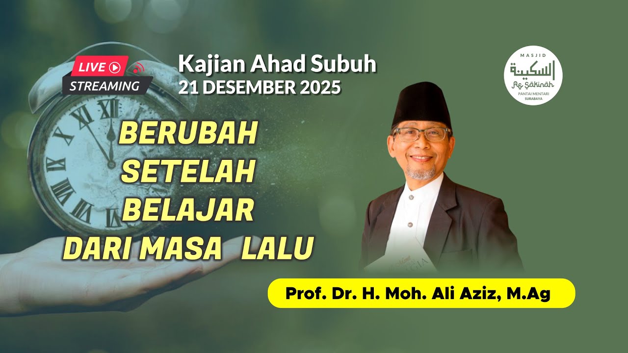 BERUBAH SETELAH BELAJAR DARI MASA LALU - Prof. Dr. H. Moh. Ali Aziz, M ...