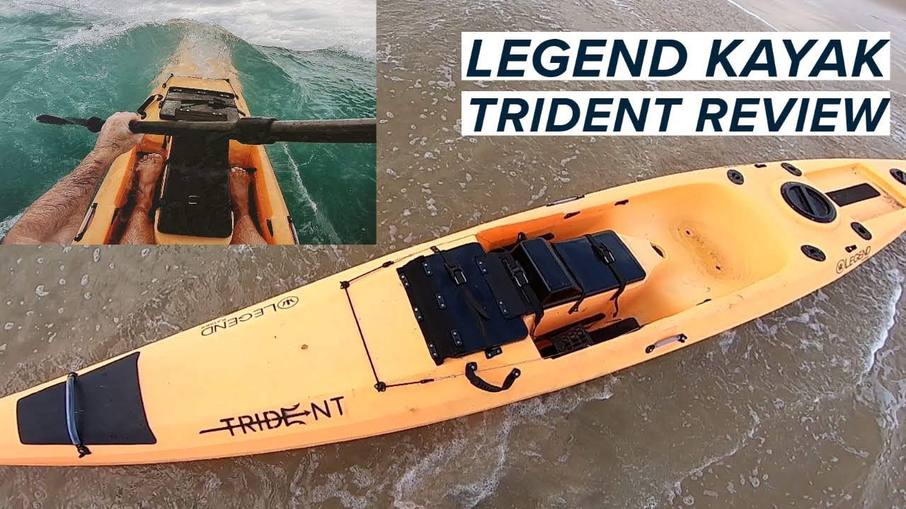 Legend Trident Review - Plastic Surfski Fishing Kayak - YouTube