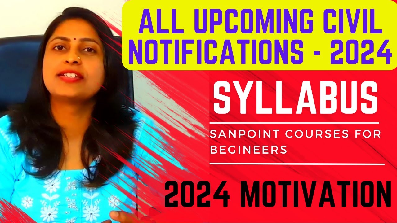 UPCOMING New CIVIL engg GOVERNMENT exams | Syllabus | SANPoint courses ...