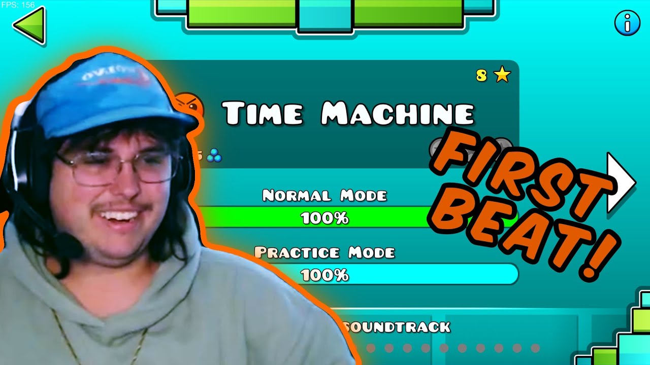Conquering TIME MACHINE Level In Geometry Dash For The First Time - 100 ...