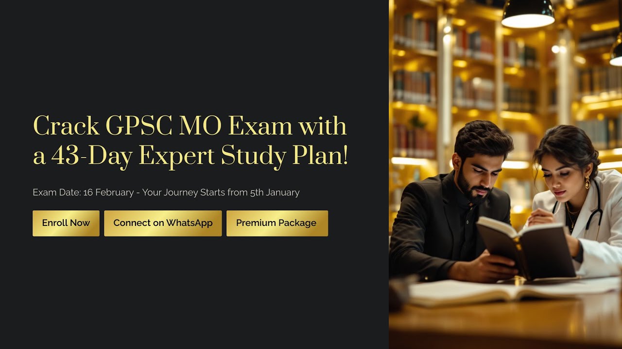 "🚀 43-Day Study Plan to Crack GPSC MO Exam | Expert Tips, Strategy & Resources | M3 Academy ...