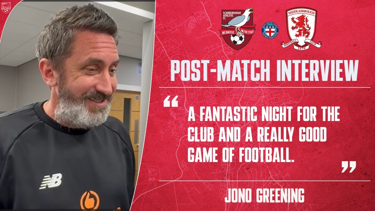 POST-MATCH INTERVIEW | Jono Greening vs Middlesbrough U21s (NRSC Final ...
