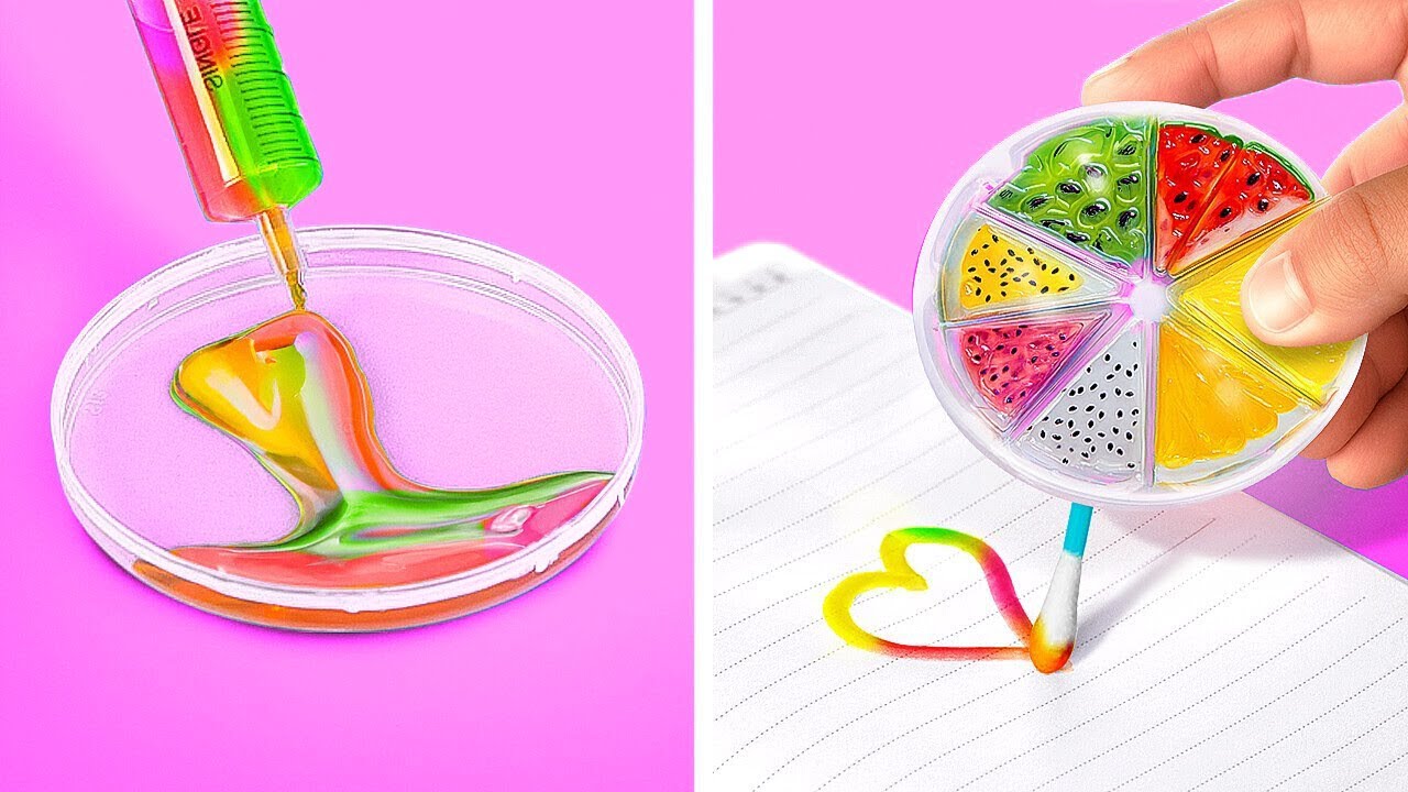 GENIUS DIY SCHOOL 3D PEN HACKS || Easy Craft Tips by 123 GO! by 123 GO ...