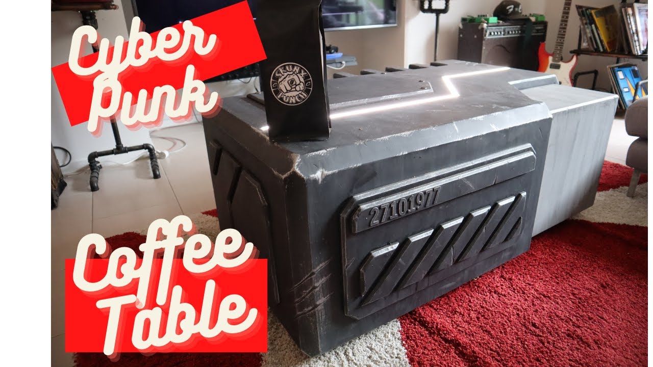 Cyberpunk Coffee table build - YouTube