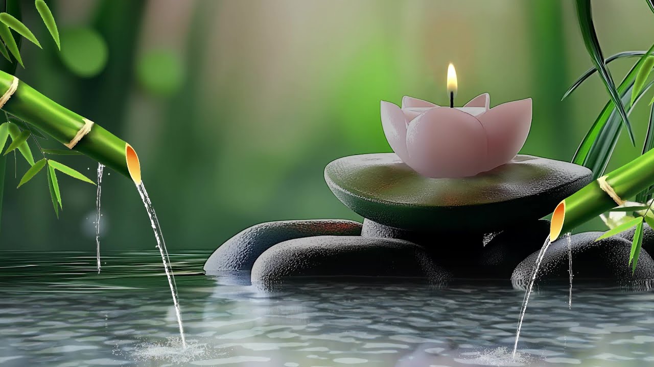 Relaxing Spa Music • Soothing Sounds Of Water ☘️ Reduce Stress And ...