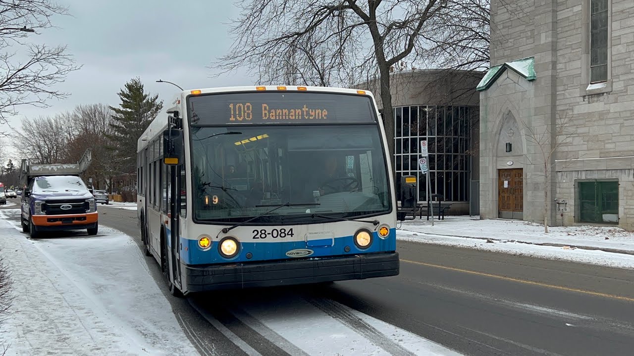 Ride on STM route 108 (#28-084) - YouTube