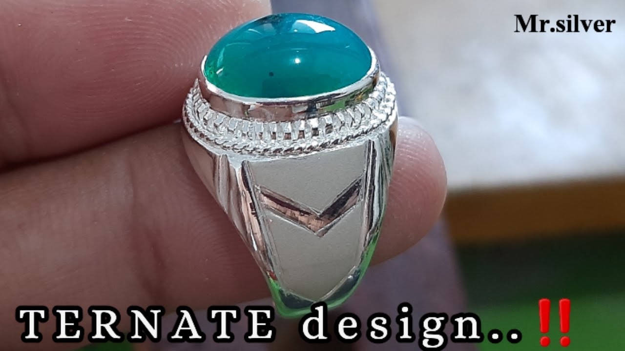 Tutorial Membuat Cincin perak ‼️ Batu bacan ||| TERNATE || HANDMADE ...