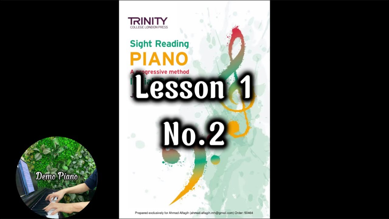 Lesson 1 - No.2 (P2) | TRINITY Sight Reading PIANO Initial-Grade 2 by ...