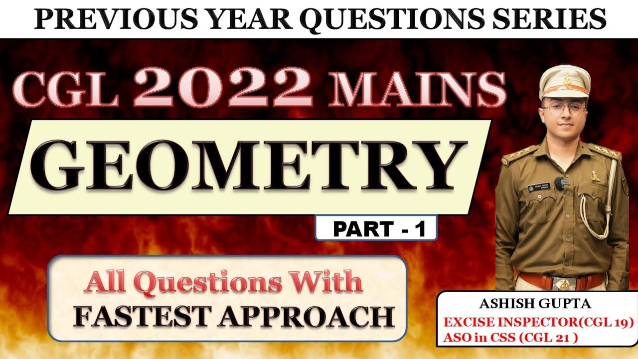 CGL 2022 Mains series || complete GEOMETRY || cgl 2022 mains solved ...