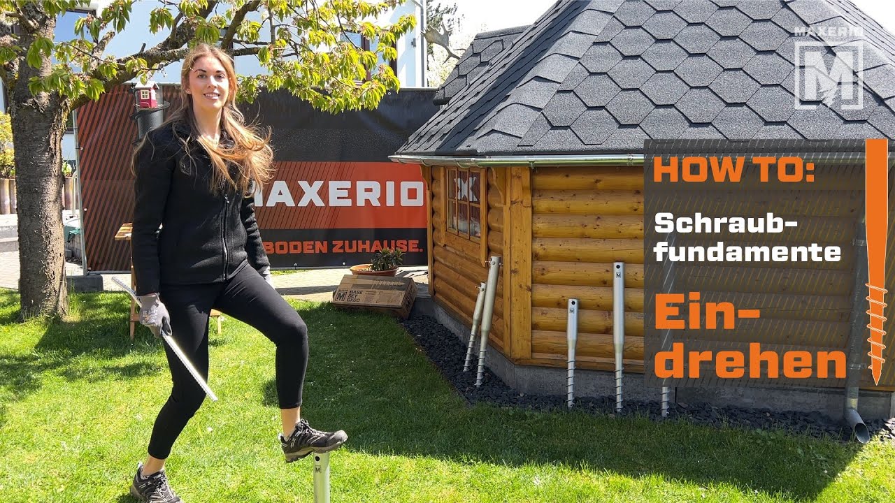 MAXERIO Schraubfundamente - How To - Eindrehen - YouTube