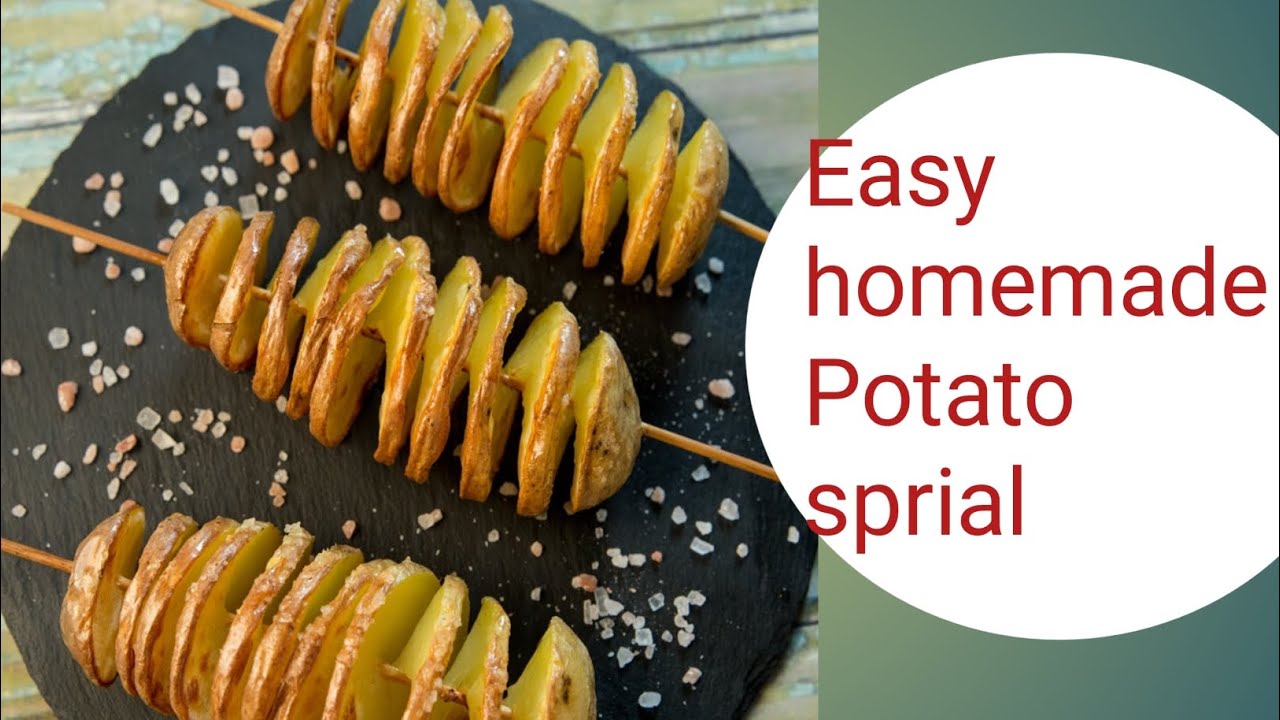 Easy potato spiral || homemade spiral || easy snacks#recipe #vlog - YouTube