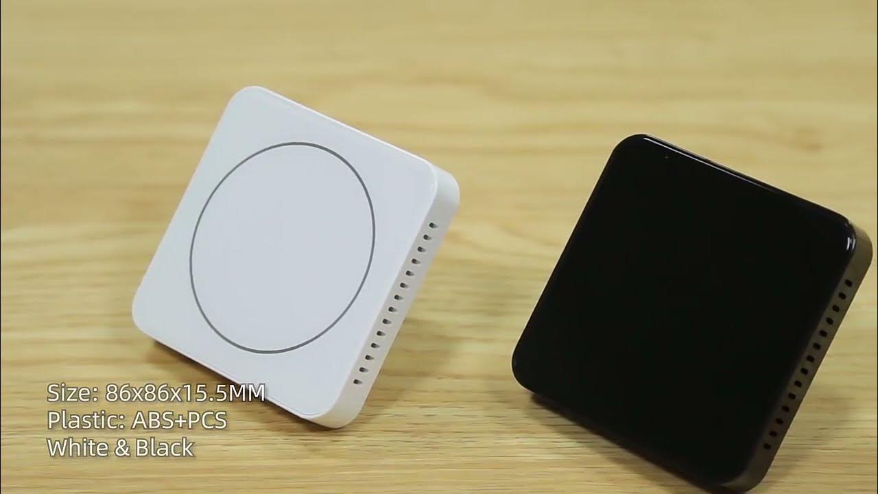 Touch LED Tuya Zigbee Smart Thermostat For Gas Boiler And Water Floor Heating Control - YouTube