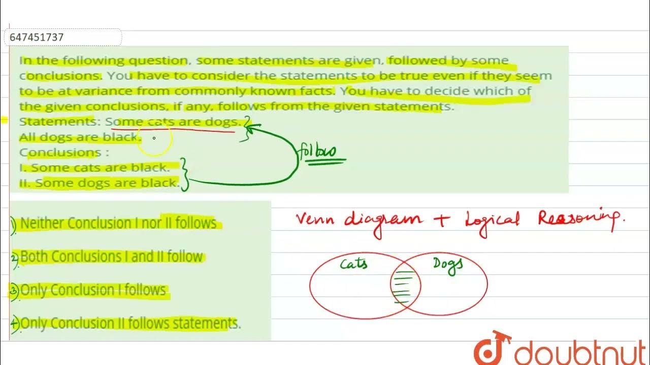 In the following question, some statements are given, followed by some conclusions. You have to ...