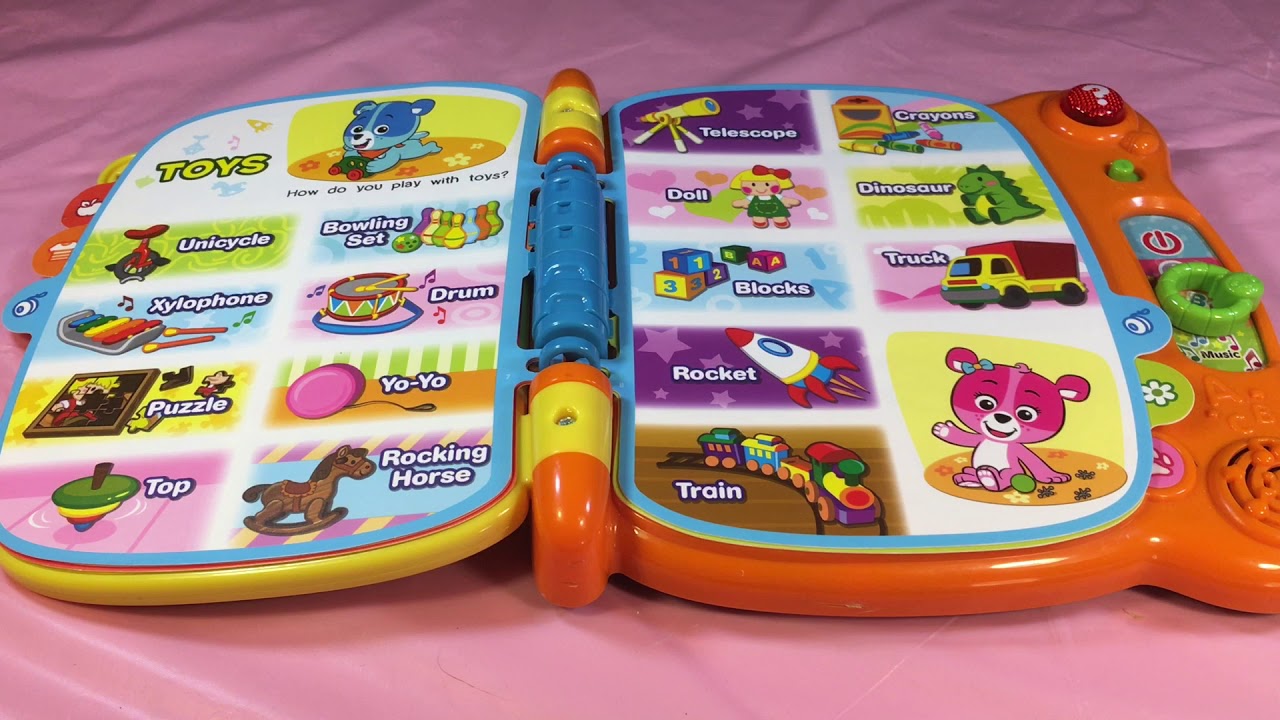 Touch And Teach Word Book And Playing With Toys!!! - YouTube