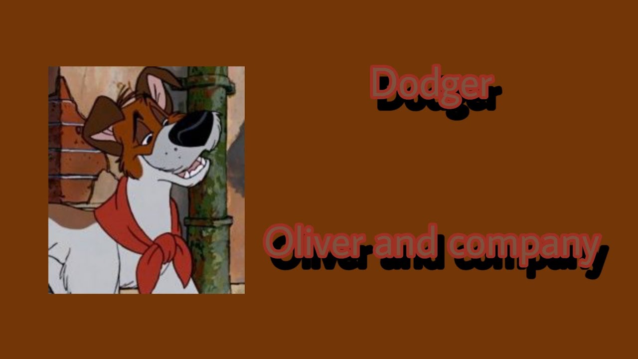 Dodger From Oliver and company Disney - YouTube