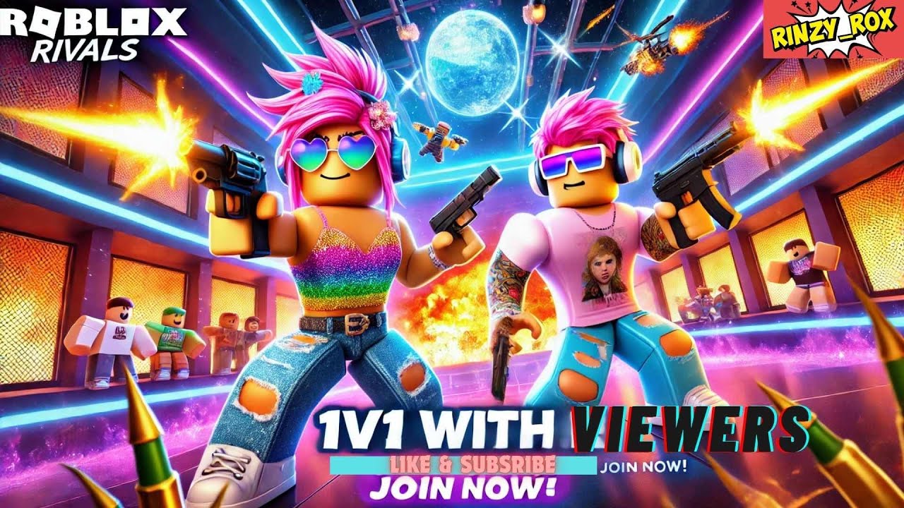 Roblox Rivals Live 1v1ing with Viewers Gameplay Live 🌟| Rinzy_Rox | # ...