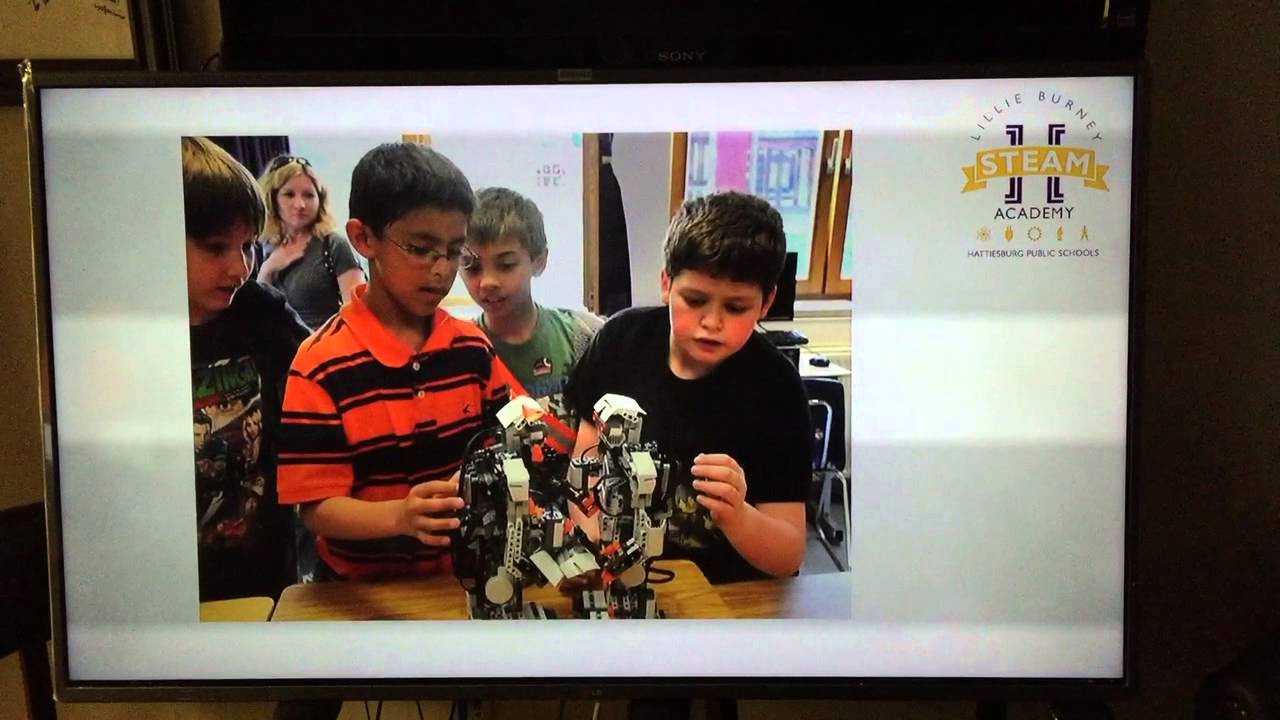 Lillie Burney STEAM Academy Digital Signage example - YouTube