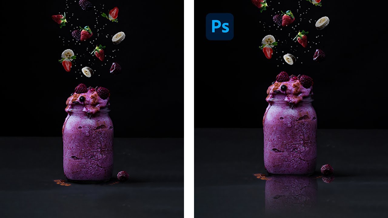 make a realistic product reflection in photoshop - YouTube