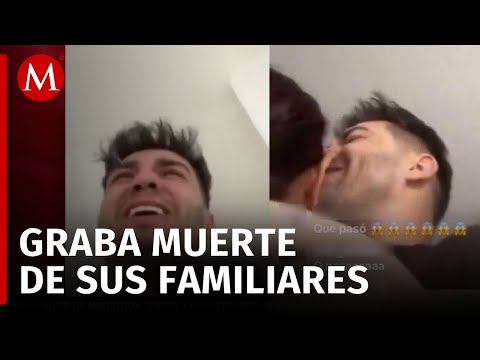 Joven transmite en vivo asesinato de su padre y hermano; exige justicia