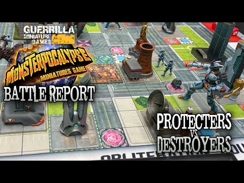 Monsterpocalypse! Battle Report - UberCorps vs. Protectors - YouTube