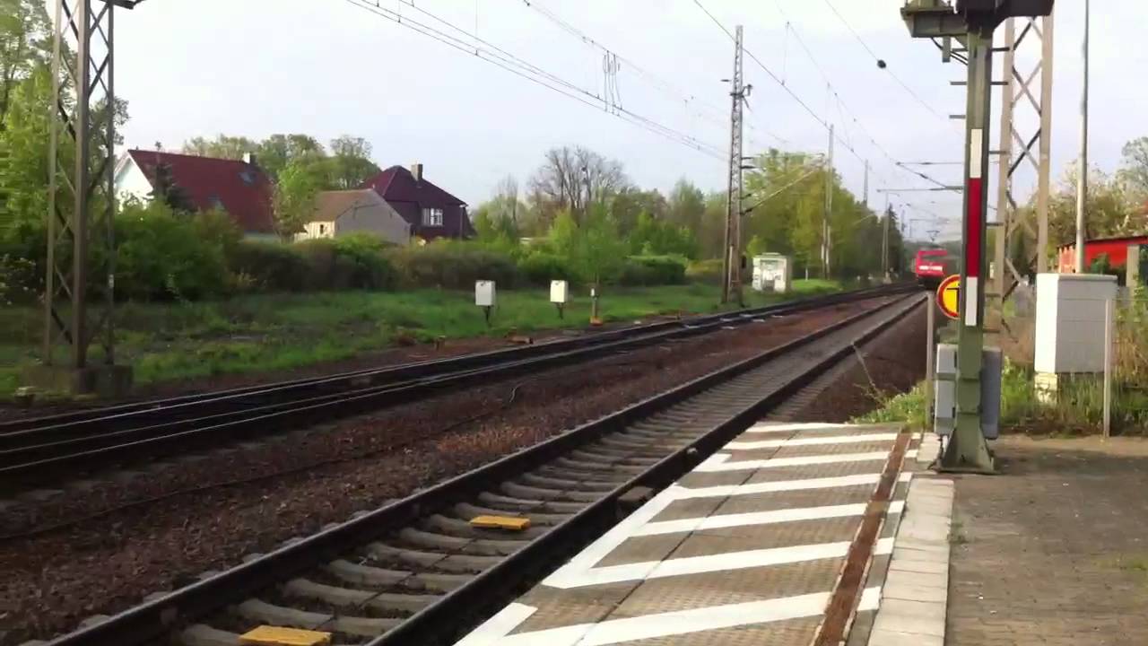 Zugdurchfahrt eines EX-Metropolitan als ICE 1003 in ludwigs - YouTube