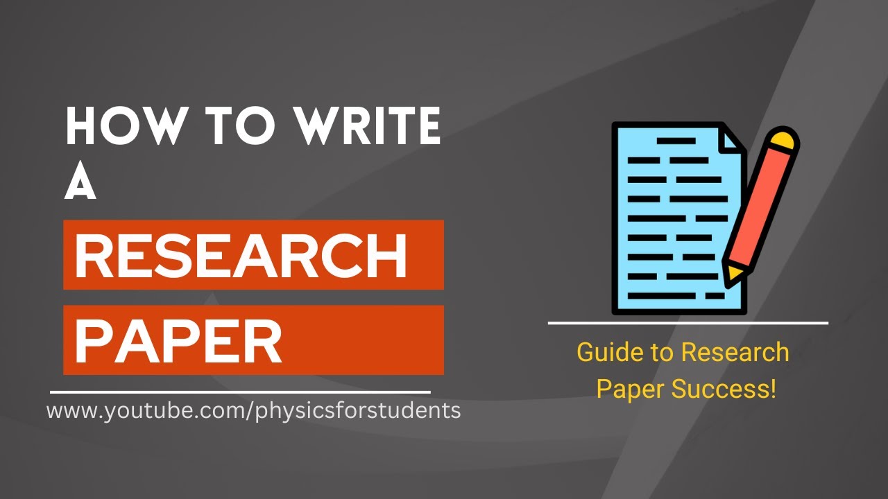 How to write a research paper | Research paper writing tips | How to ...