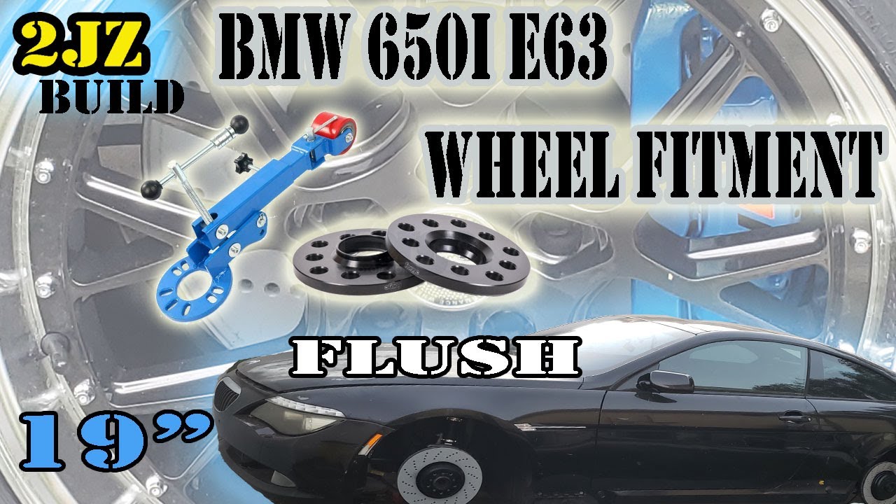 BMW e63 wheel and tire flush fitment. - YouTube