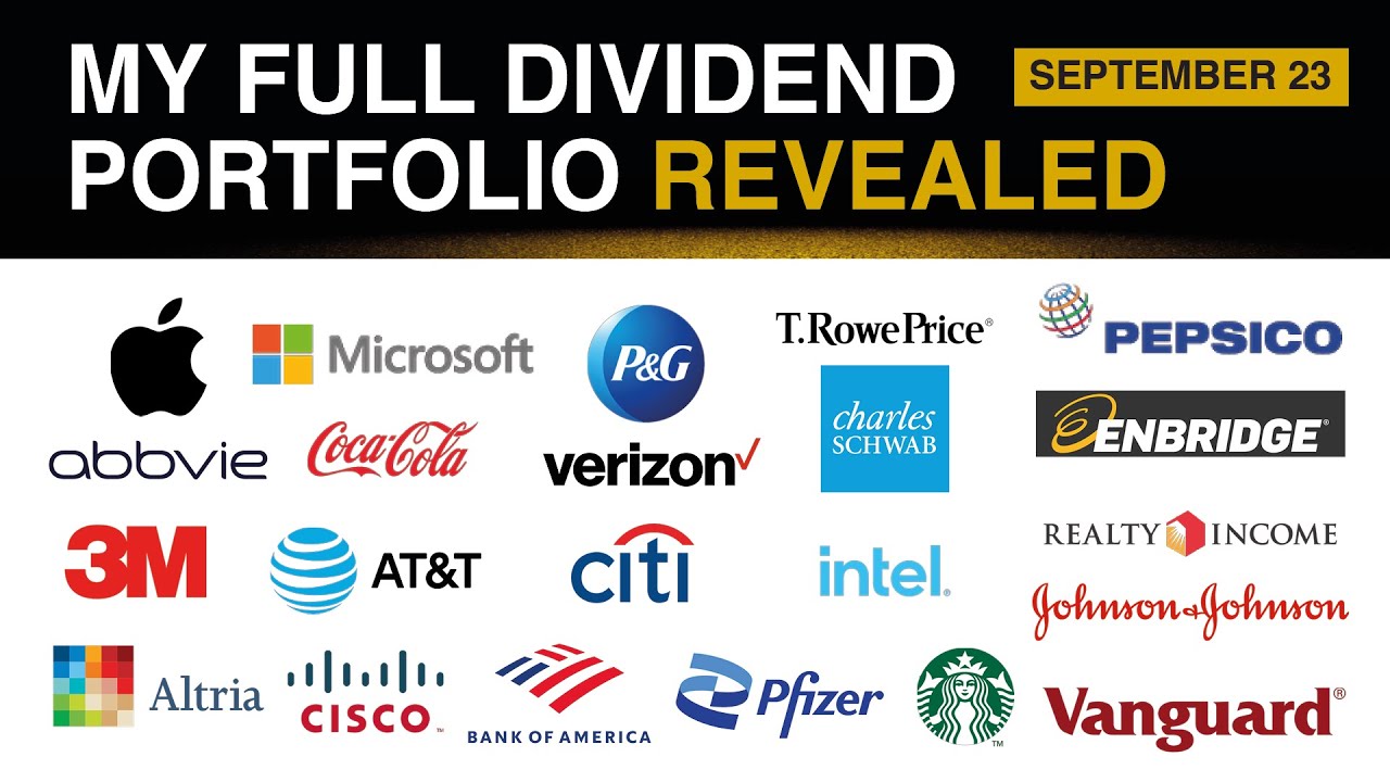 Revealing My Full Dividend Stock Portfolio - September 23 update - YouTube