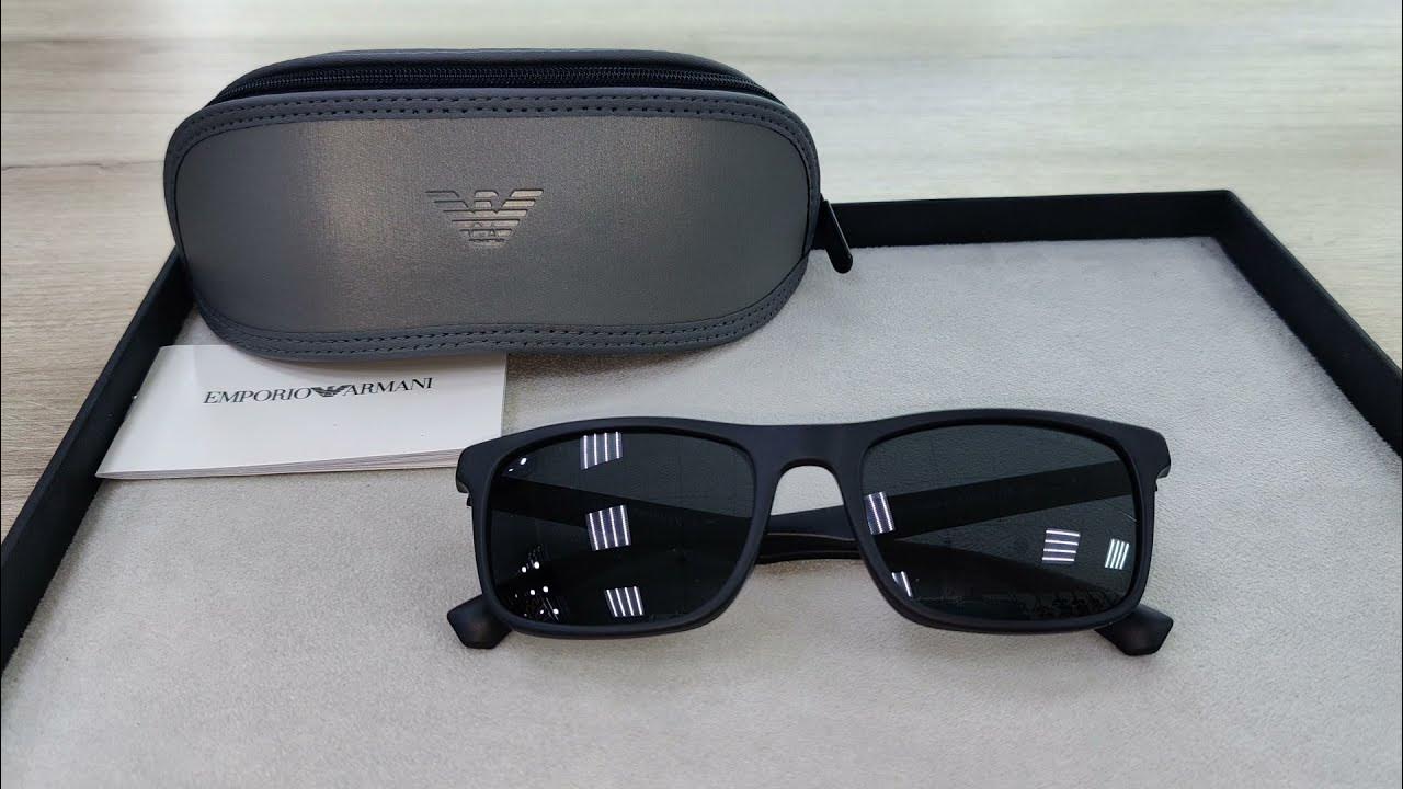 Солнцезащитные очки мужские Emporio Armani 0EA4137-50428754 - YouTube