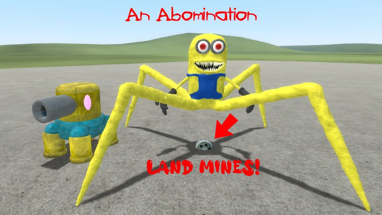Minion is a spider now! | CursedMinionSpider.Exe | Gmod - YouTube