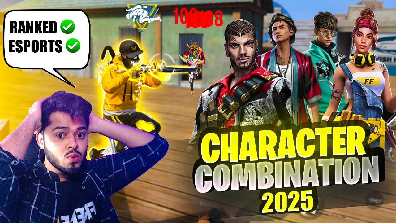 World Best Players using " BEST CHARACTER COMBINATION 2025 " IN FREE ...