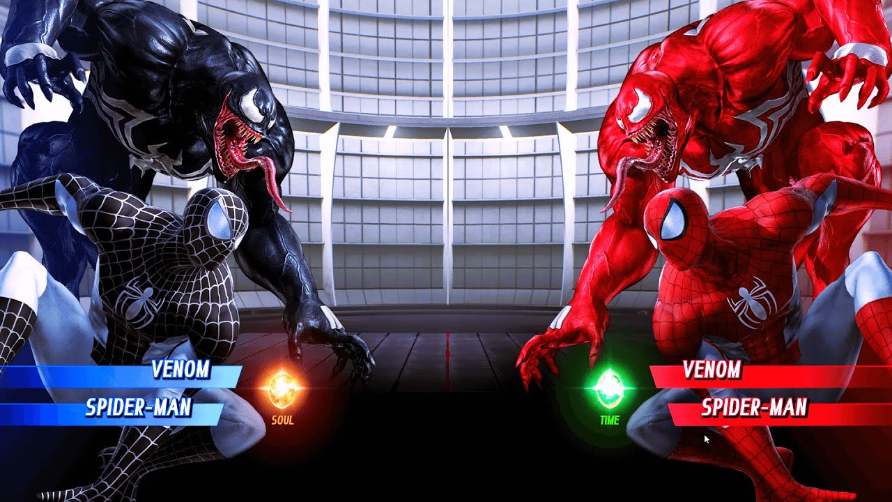 Black Venom & Black Spiderman vs Red Venom & Red Spiderman (Hardest ...