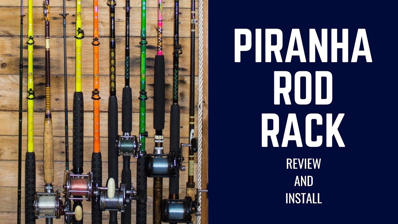Piranha Rod rack Review and instalation. Best Fishing Rod storage - YouTube