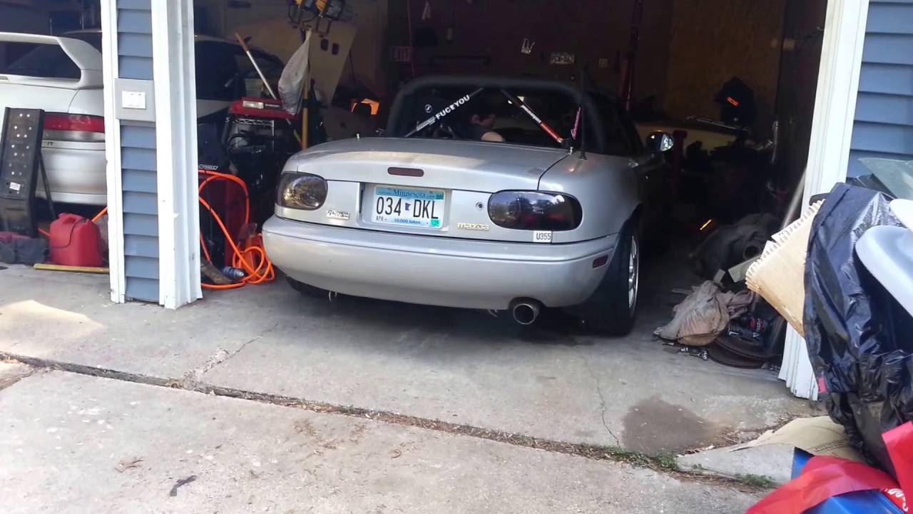 13b Rotary Powered Miata - Exhaust 3 (RewedMiata) - YouTube
