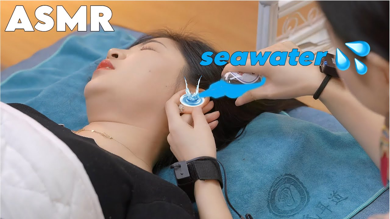 [ ASMR ] Enjoying The Relaxing Sound Of Me Cleaning Her Ears With Sea ...