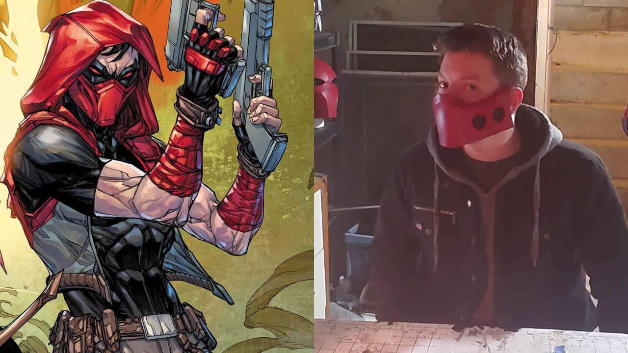 Red Hood Outlaw Mask Handmade DC Outlaw Cosplay Mask Red ...