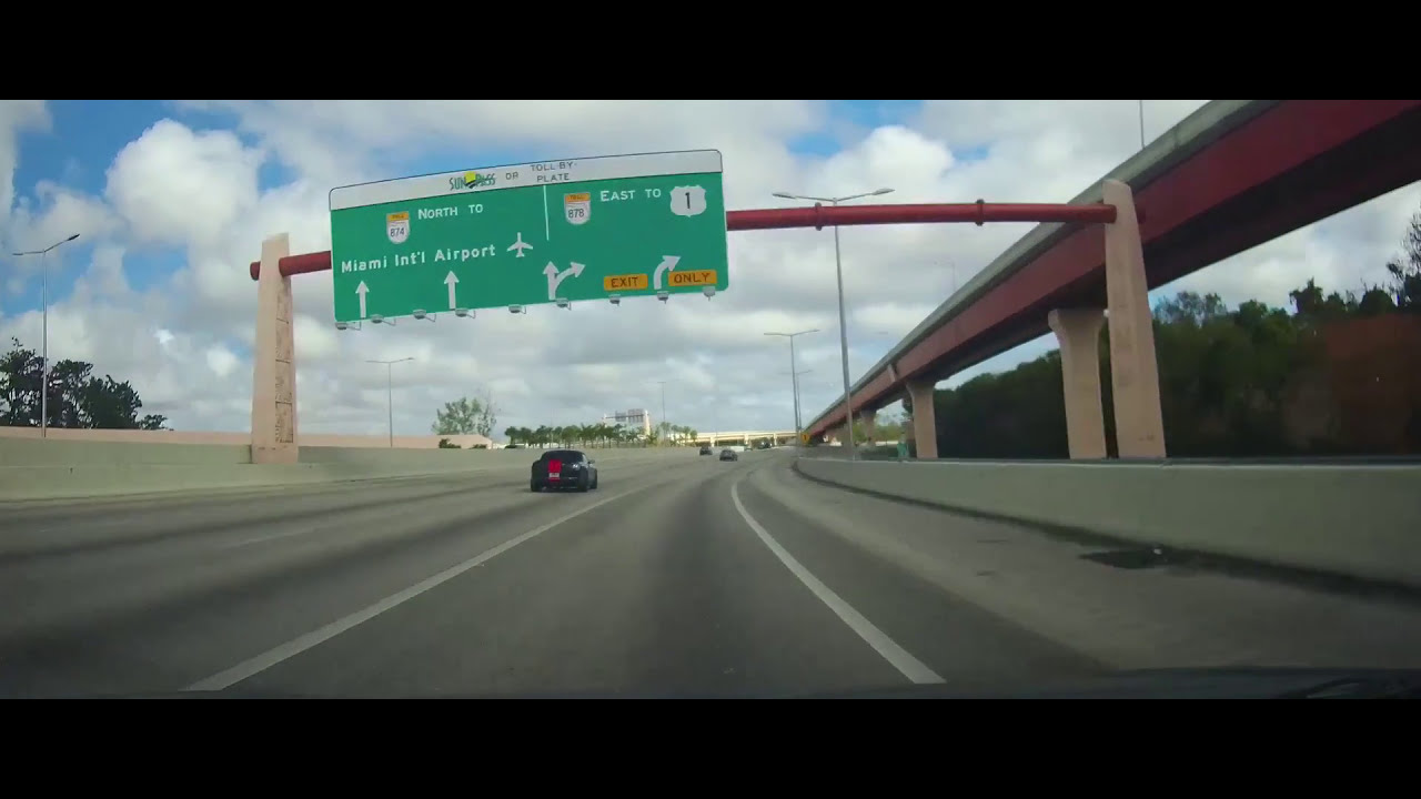 Driving on The Snapper Creek Expressway - Miami, Florida - YouTube