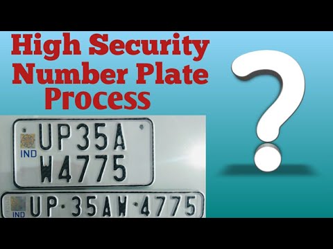 High Security Number Plate Description - YouTube