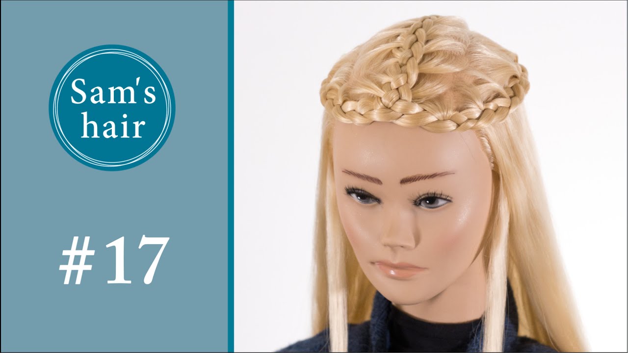 Sam's hair #17 – elf hairstyle, elvish braids, complex hairstyle - YouTube