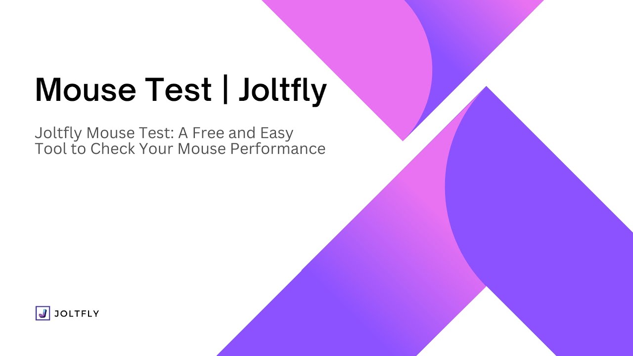 Joltfly Mouse Test: A Comprehensive Guide to Testing Your Mouse - YouTube